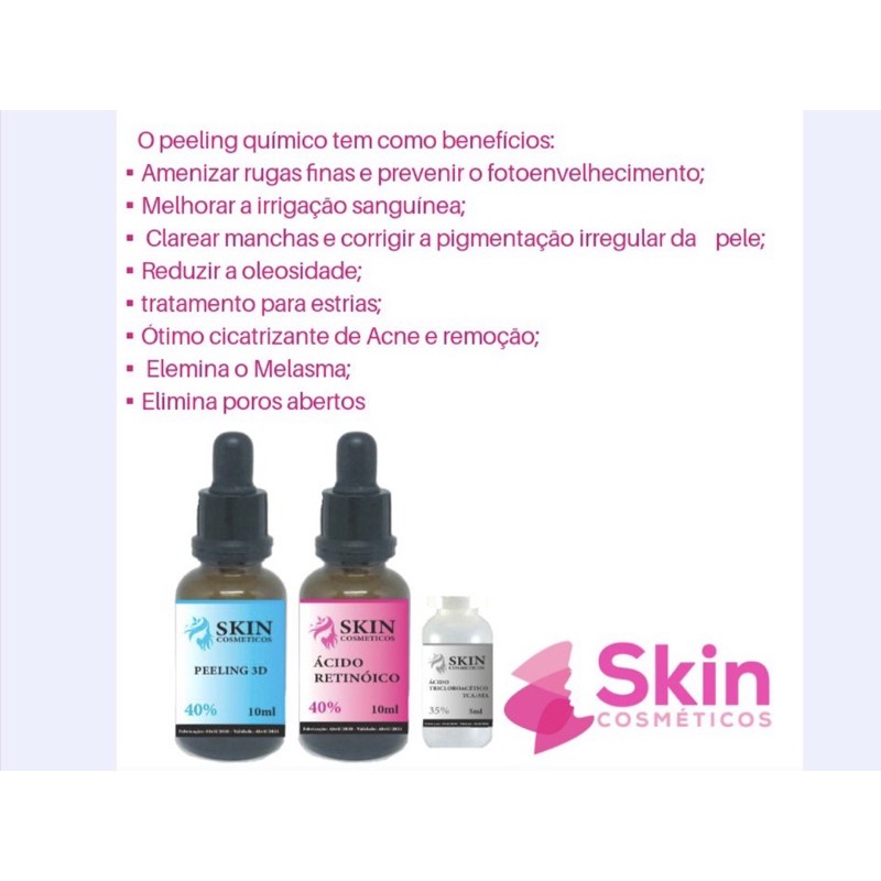 kit para tratamento de acne 3 produtos + tca | Shopee Brasil