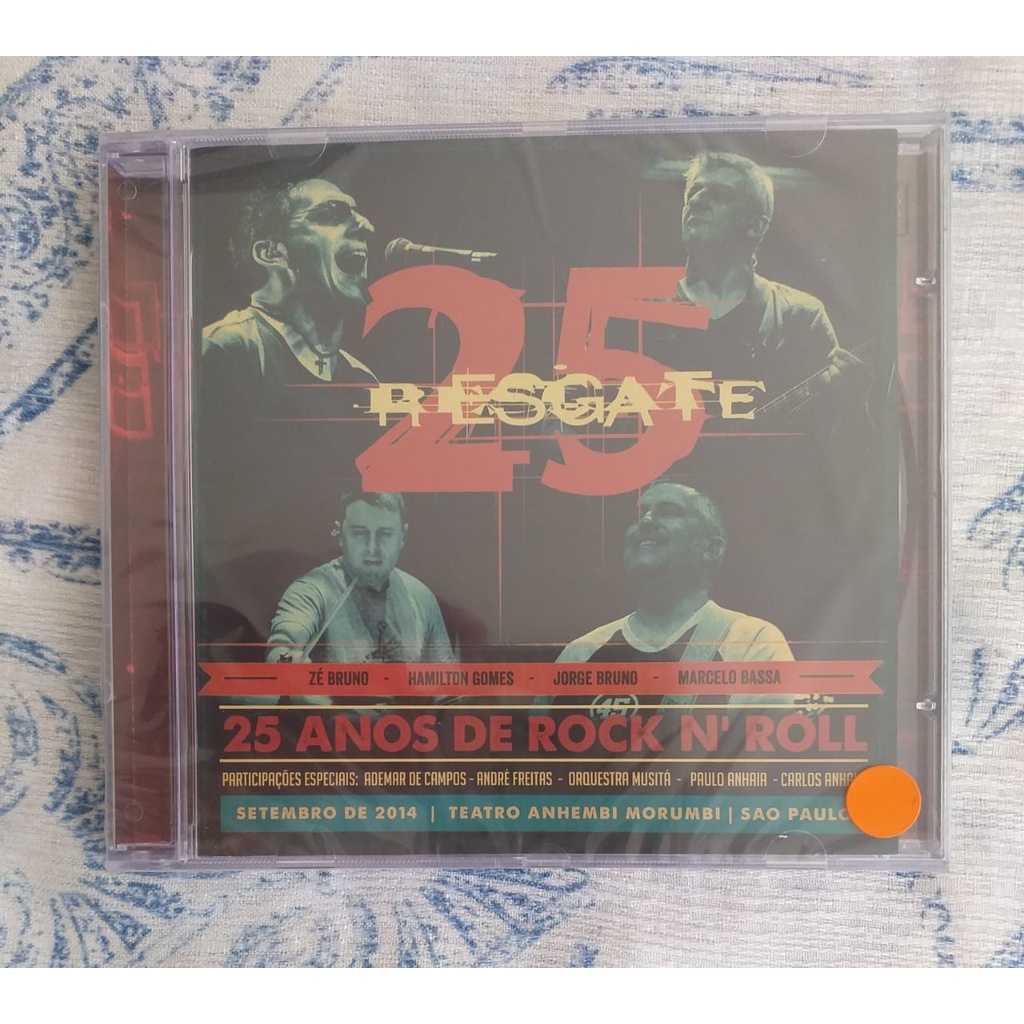 CD RESGATE- 25 ANOS AO VIVO - LACRADO | Shopee Brasil
