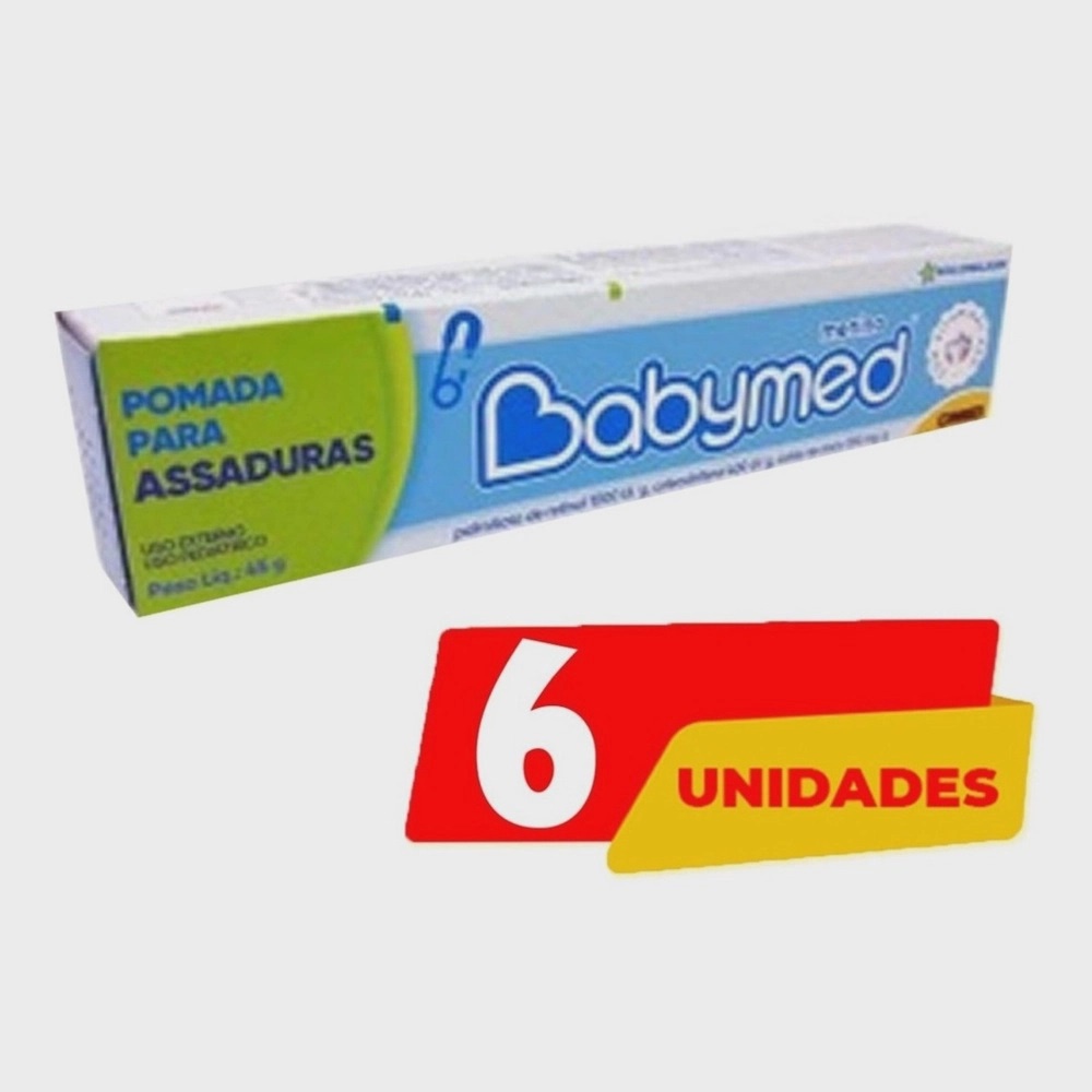 Kit Pomada Babymed - Com 6 Bisnagas De 45g Azul | Shopee Brasil