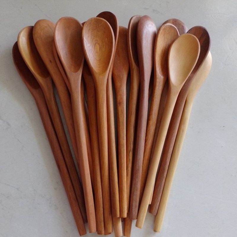 COLHER DE PAU KIT COM 40 unidades | Shopee Brasil