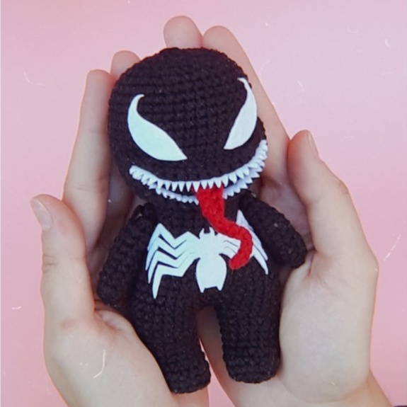 Venom Amigurumi/ Crochet / Artesanato | Shopee Brasil