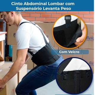 Cinta Colete Reforçada Corretor Postura Coluna Lombar Forte | Shopee Brasil