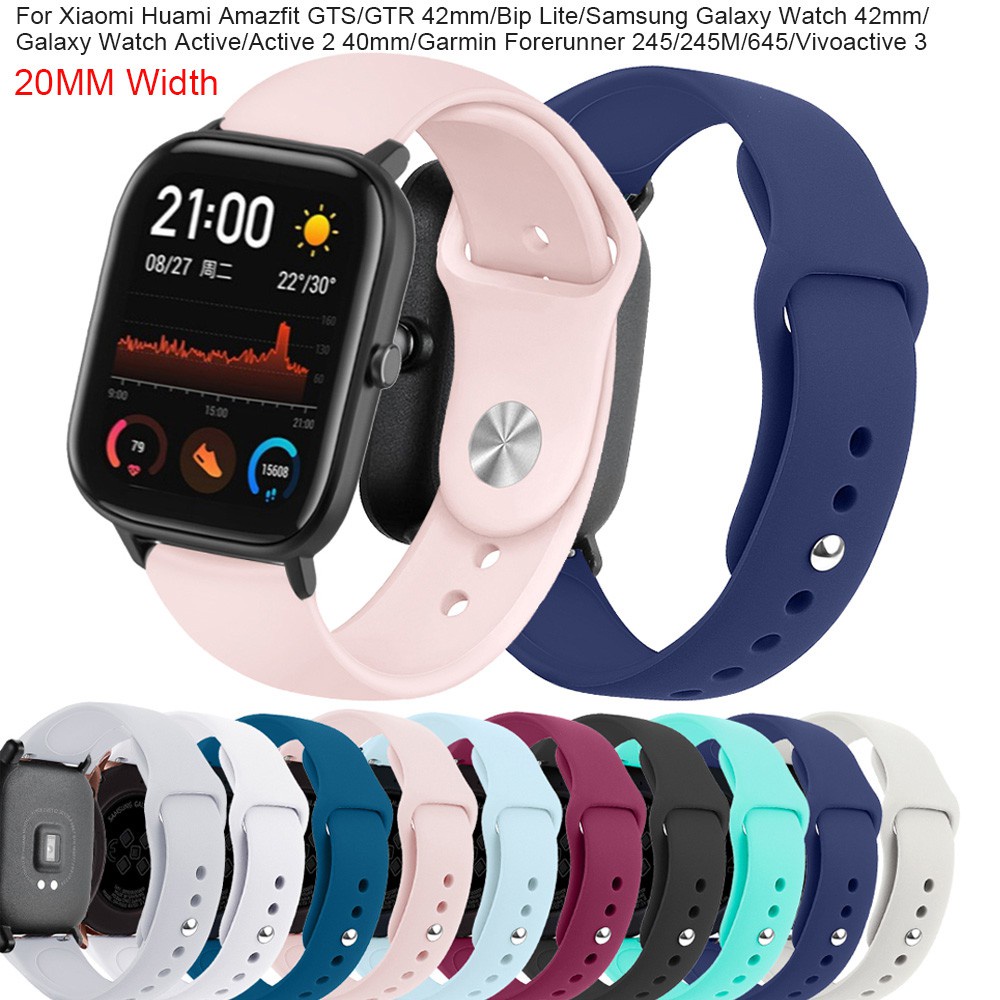 Pulseira 20mm silicone polar unite, colmi p12 Amazfit Bip Smart Watch ...