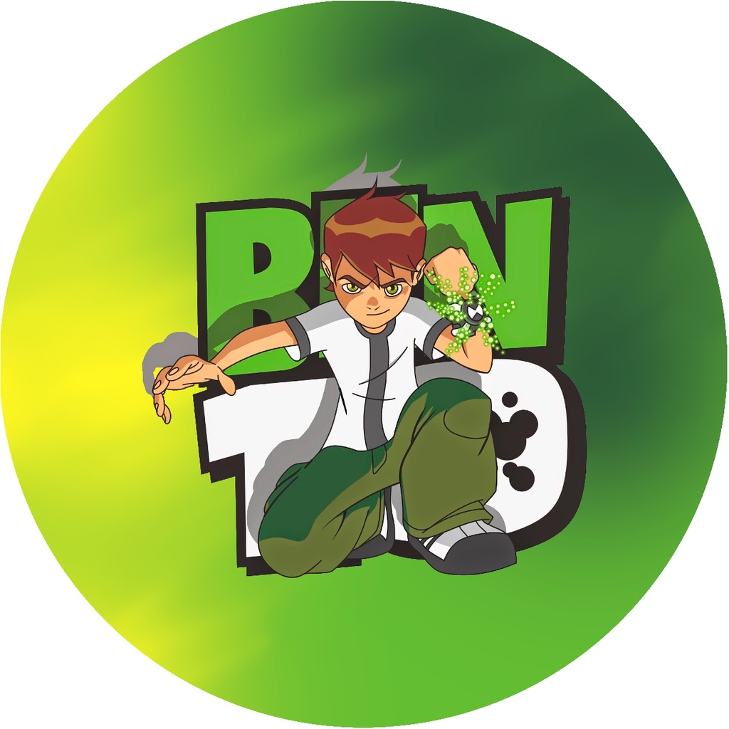 Painel Redondo Tema Ben 10 Em Tecido Sublimado Veste Fácil | Shopee Brasil