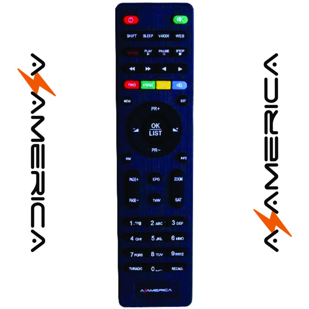 Controle Remoto Receptor Azamerica F94 | Shopee Brasil