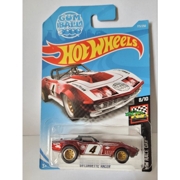 Hot Wheels 69 Corvette Racer Super Treasure Hunt HW Race Day | Shopee ...
