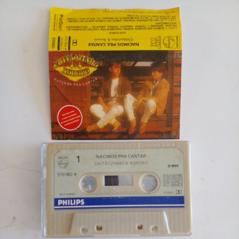 Fita Cassette K7 CHITÃOZINHO & XORORÓ Nacimos pra Cantar - Espanhol 1991 - ITEM RARO! | Shopee ...