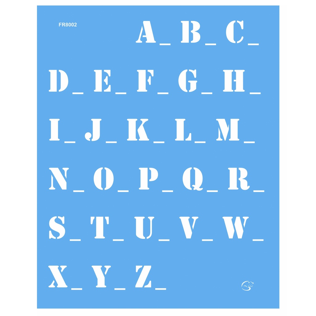 Stencil 20x25 - FR8002 - Letras de Forma | Shopee Brasil