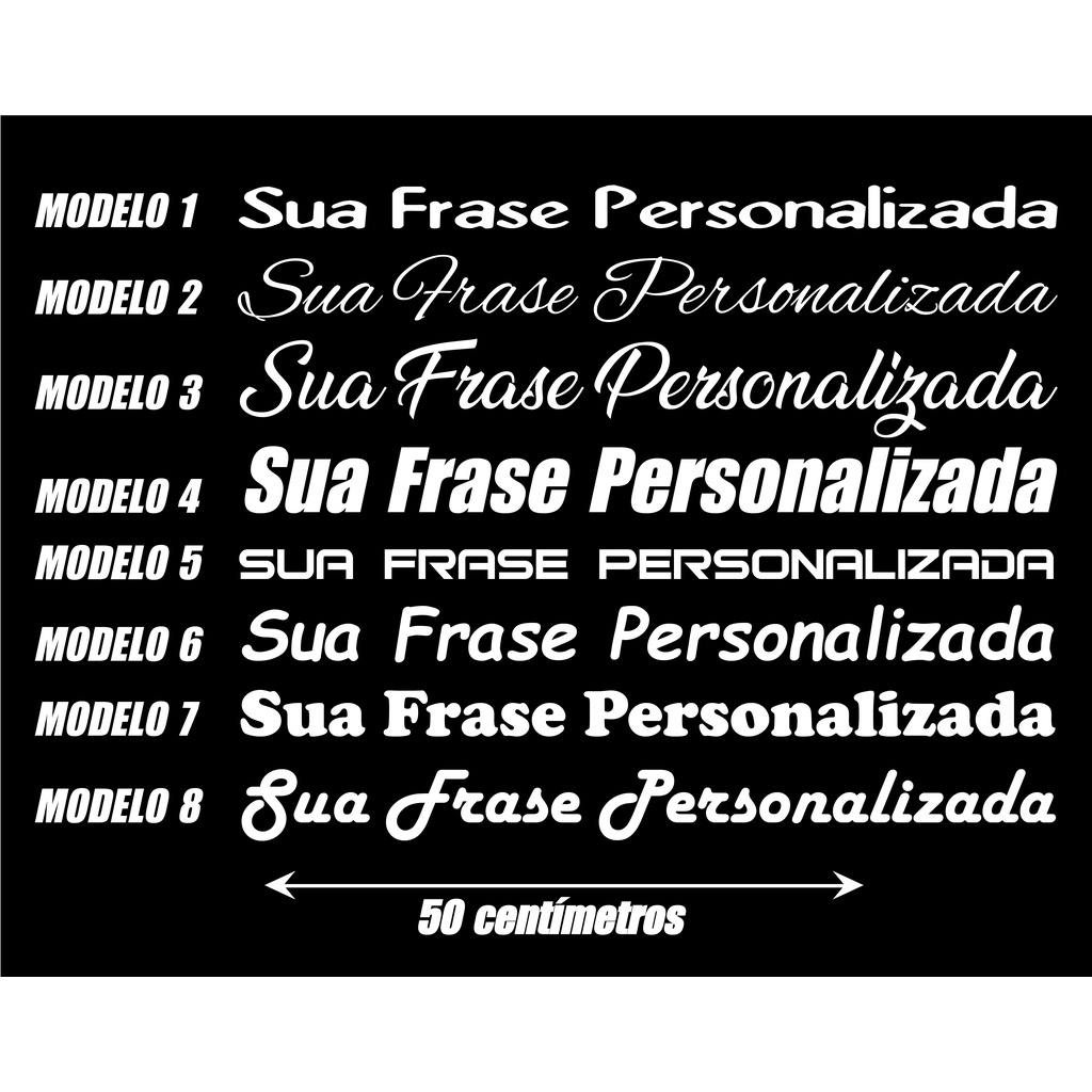 Adesivo Frases Personalizadas - Kit Com 2 Frases 50cm - Faz a Boa!