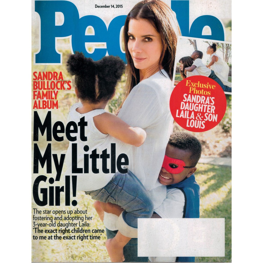 REVISTA PEOPLE, DE 14DE DEZEMBRO DE 2015, COM SANDRA BULLOCK NA CAPA ...