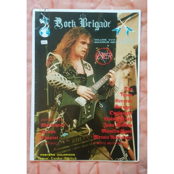 Revista Rock Brigade n°18 ( Slayer,Motorhead,Saxon) | Shopee Brasil