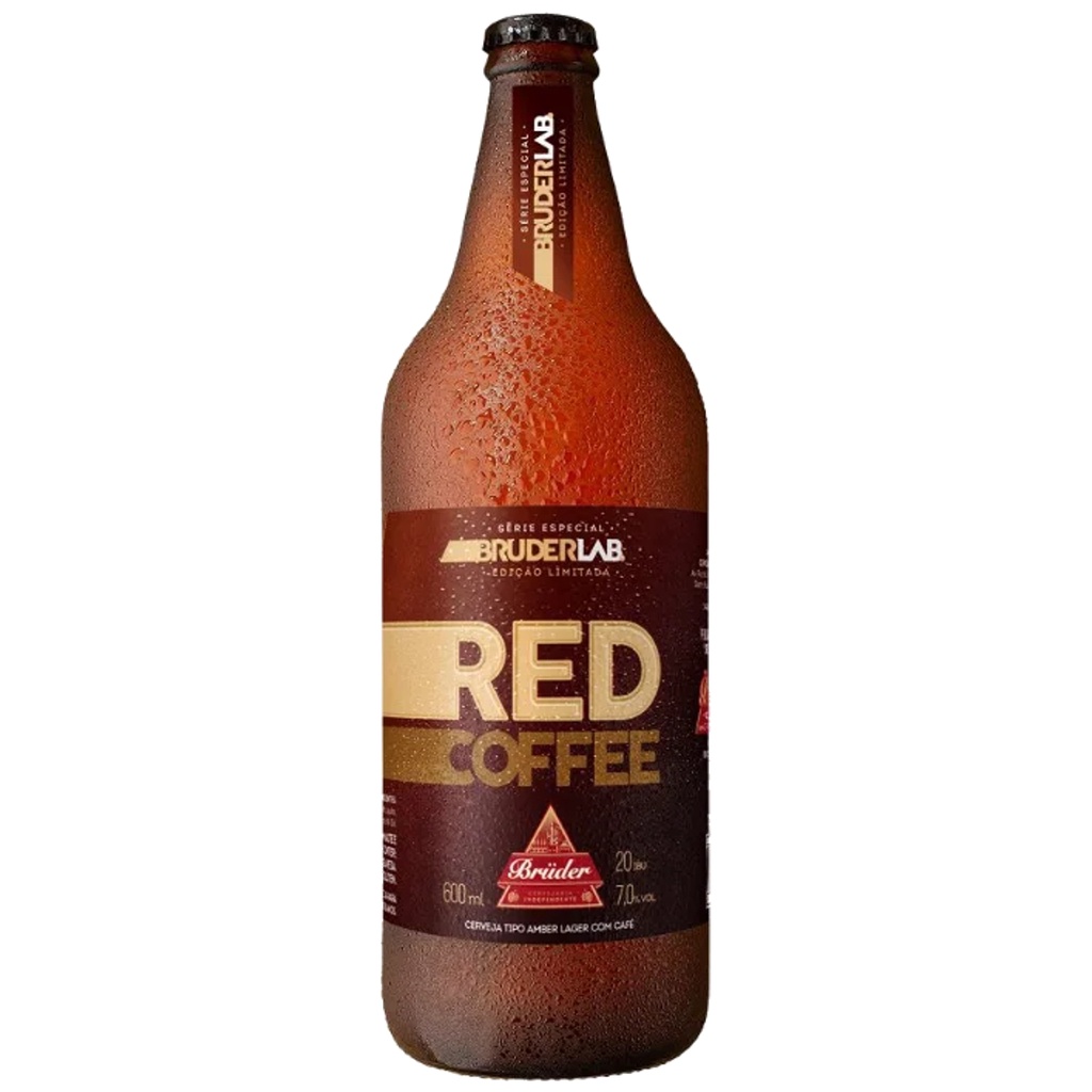 Cerveja Artesanal Brüder Red Coffe Amber Lager 600 ml | Shopee Brasil