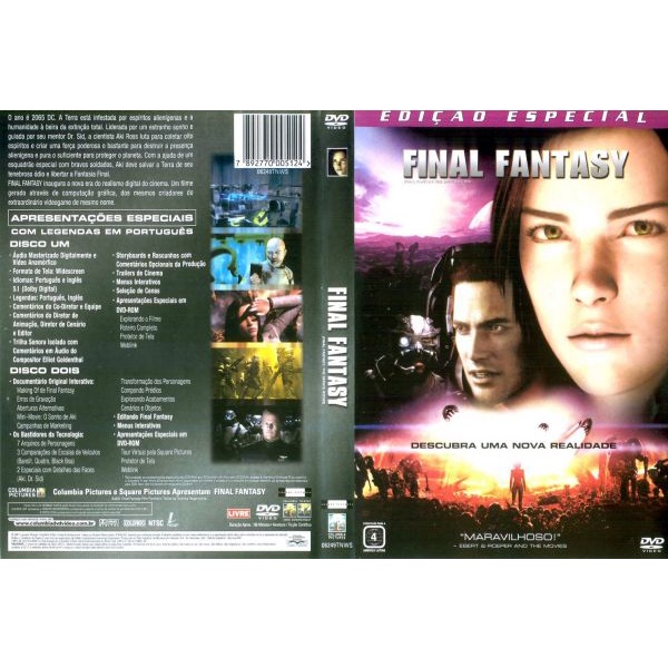DVD Final Fantasy (2001) Dublado | Shopee Brasil