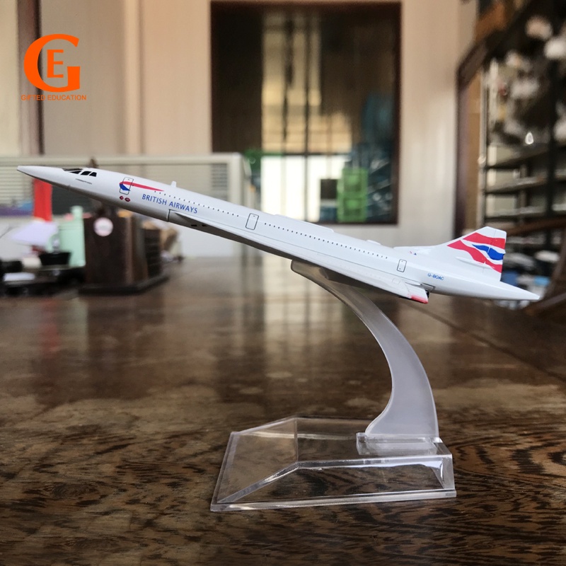 Airways Avião Concorde Airplane Modelo Die Cast Metal Aeronave De ...