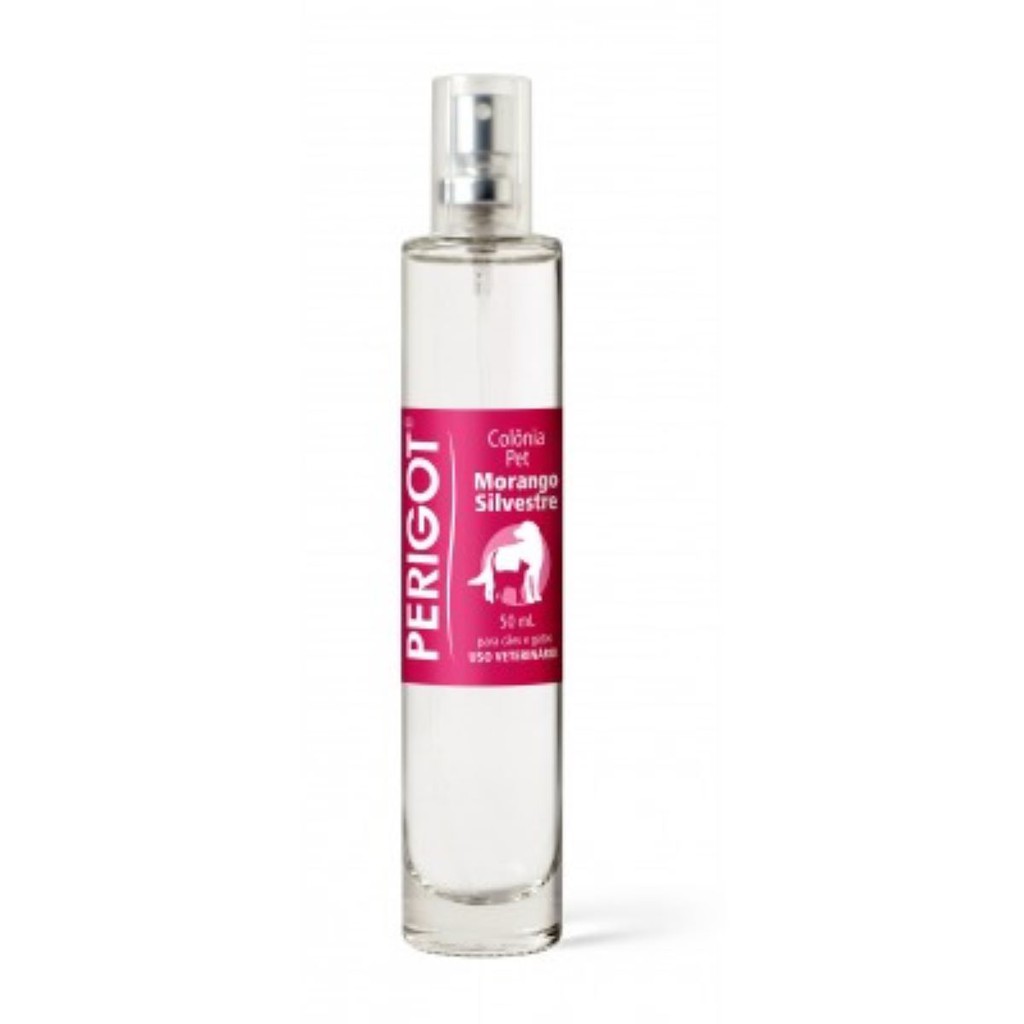 Perfume Colônia Morango Silvestre Profissional Perigot 50ml para Cães e ...