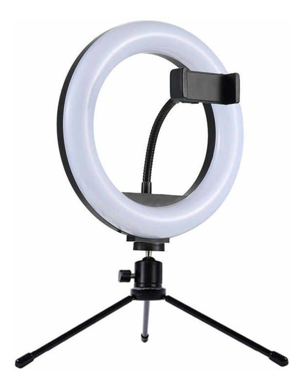 Iluminador Ring Light 8 Polegadas Led Blogueira Tripe Mesa | Shopee Brasil