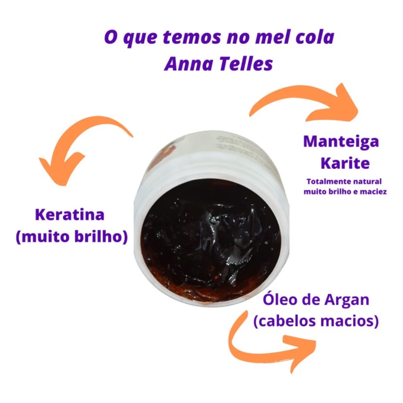 Gel Cola Para Cabelo Ana Telles Original | Shopee Brasil