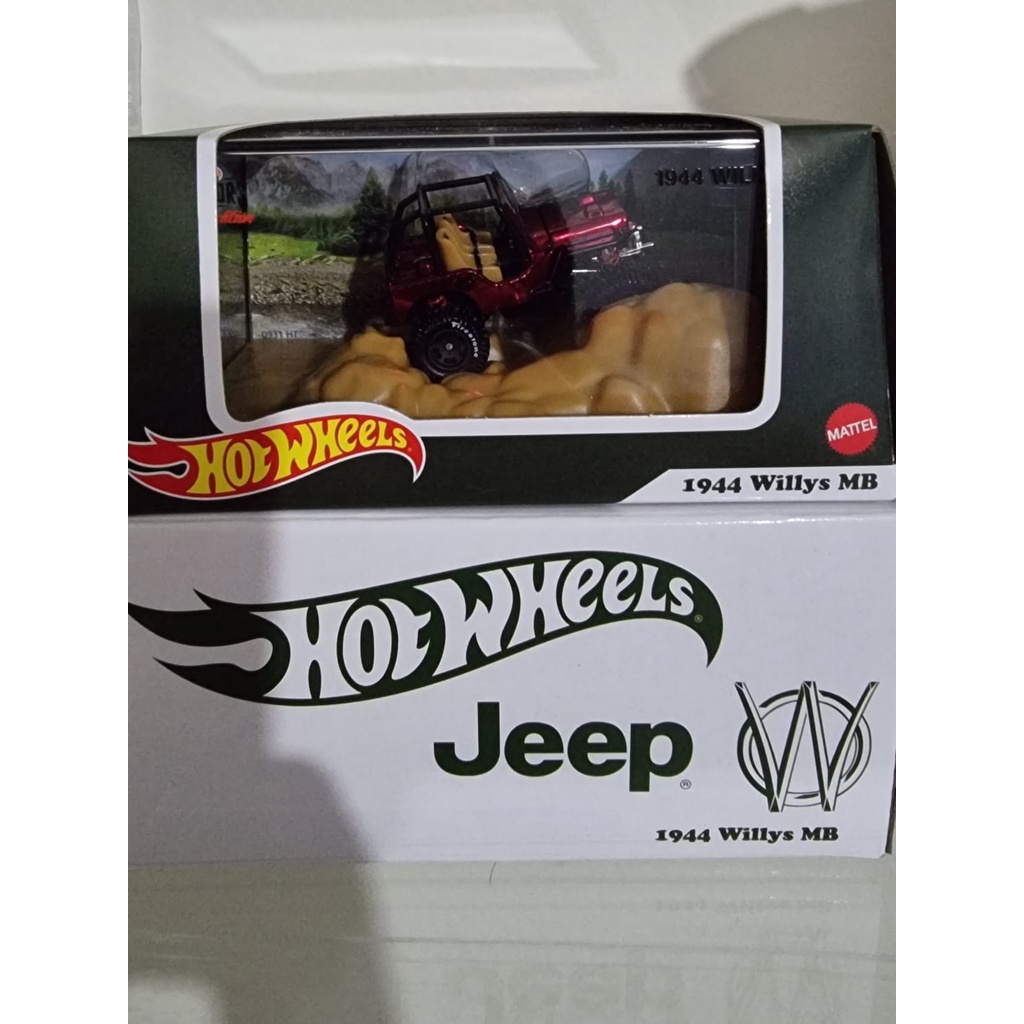 Hot Wheels RLC - 1944 Jeep Wyllis MB - Vermelho Spectraflame 2021 | Shopee Brasil