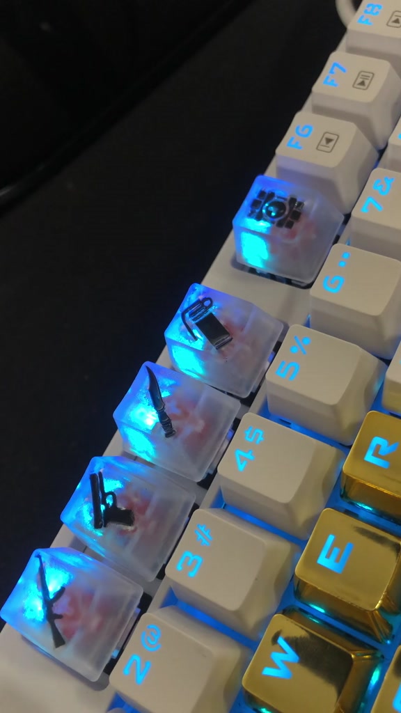 Kit CS:GO 5 Keycaps - Opção de cor - As melhores - Nacional | Shopee Brasil