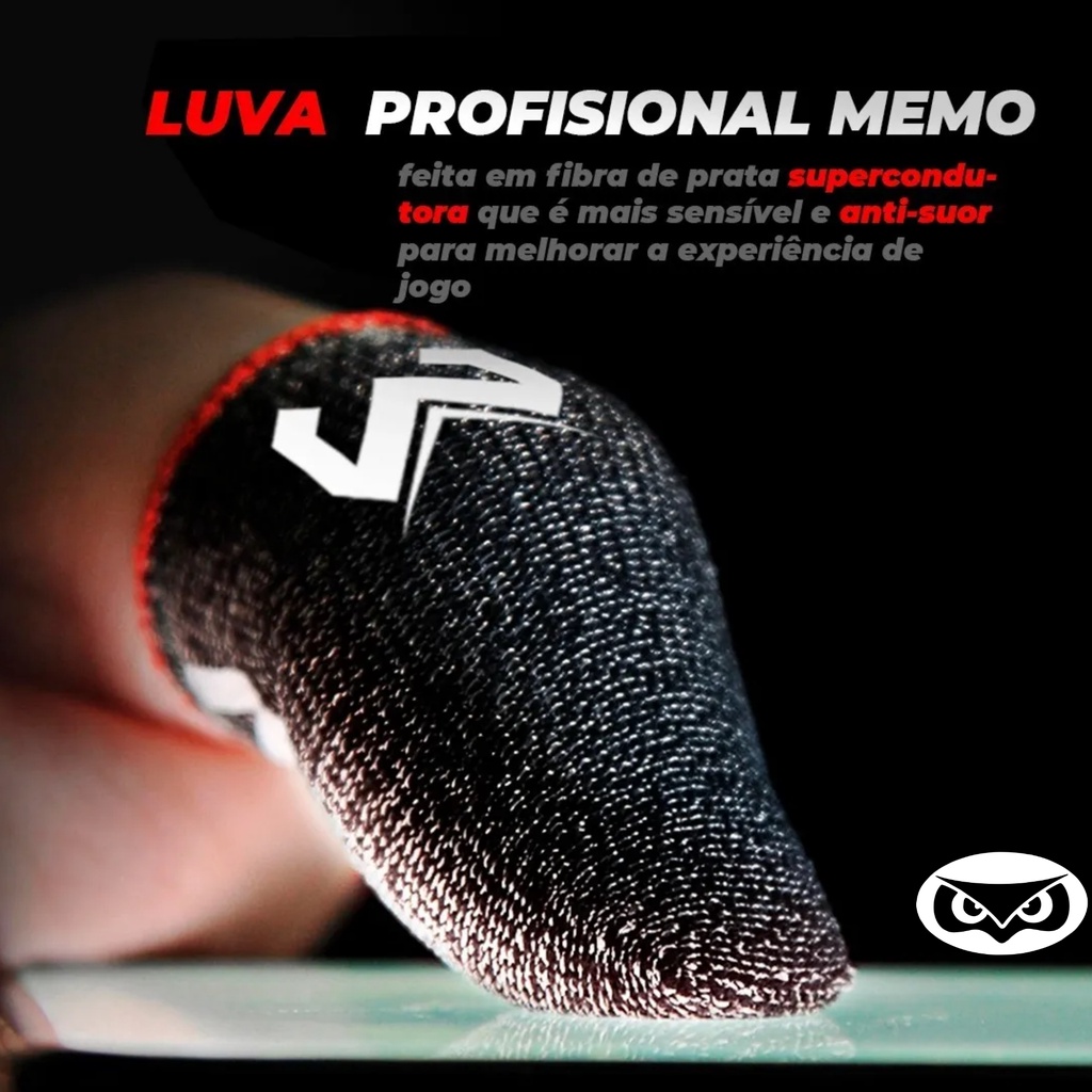 Luva de dedo gamer Profissional MEMO | Shopee Brasil