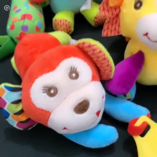 Baby Rattle Toy Criby de brinquedo em forma de Animal Rattle Bell Criby ...