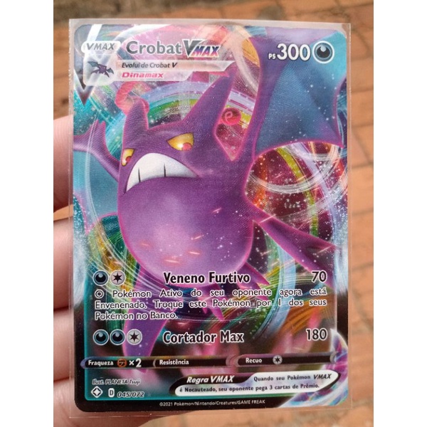 Carta Pokémon Crobat Vmax Original Copag | Shopee Brasil