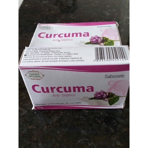 Sabonete natural de Curcuma | Shopee Brasil