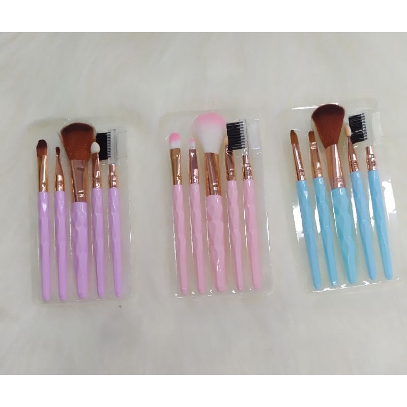 Kit com 5 Pincéis Exmon Beauty Brush Set | Shopee Brasil