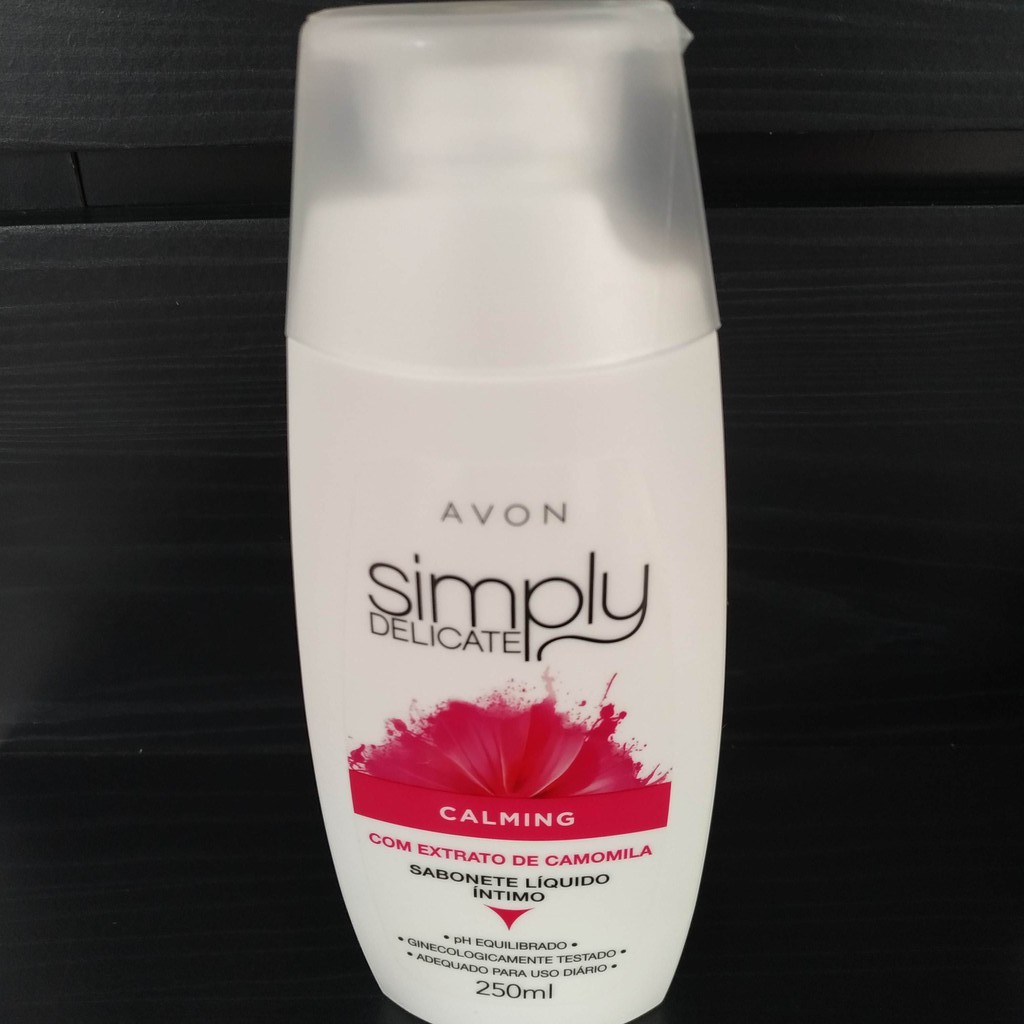 Sabonete Líquido Íntimo Simply Delicate Calming - 250ml AVON | Shopee ...