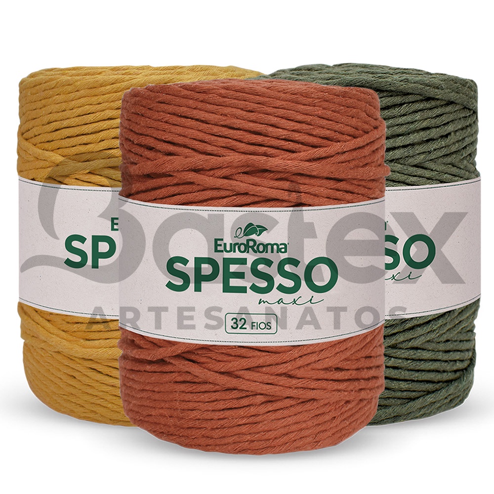 Barbante Spesso Maxi EuroRoma 32 Fios 1Kg | Shopee Brasil