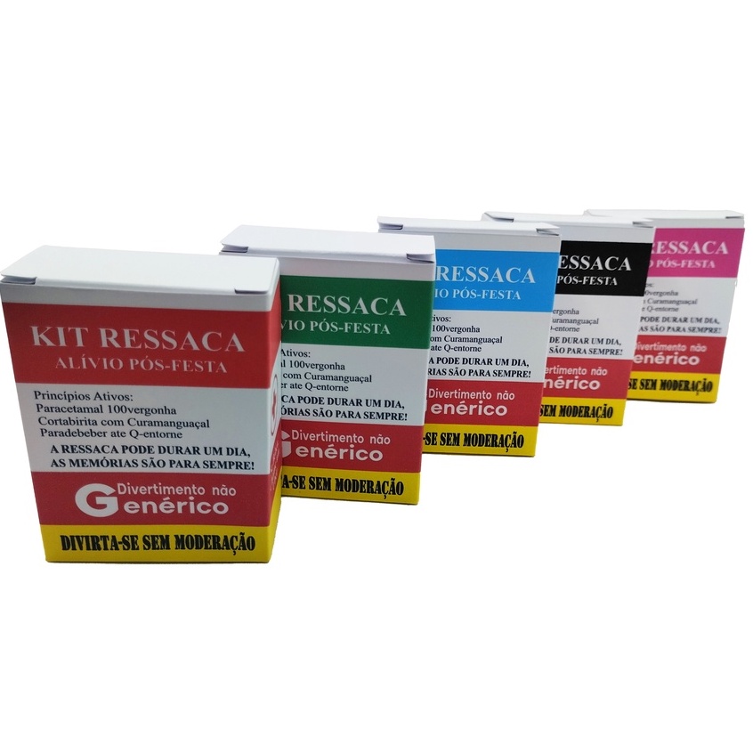 Caixinhas Kit Ressaca Lembrancinha - festa, aniversário, casamento ...