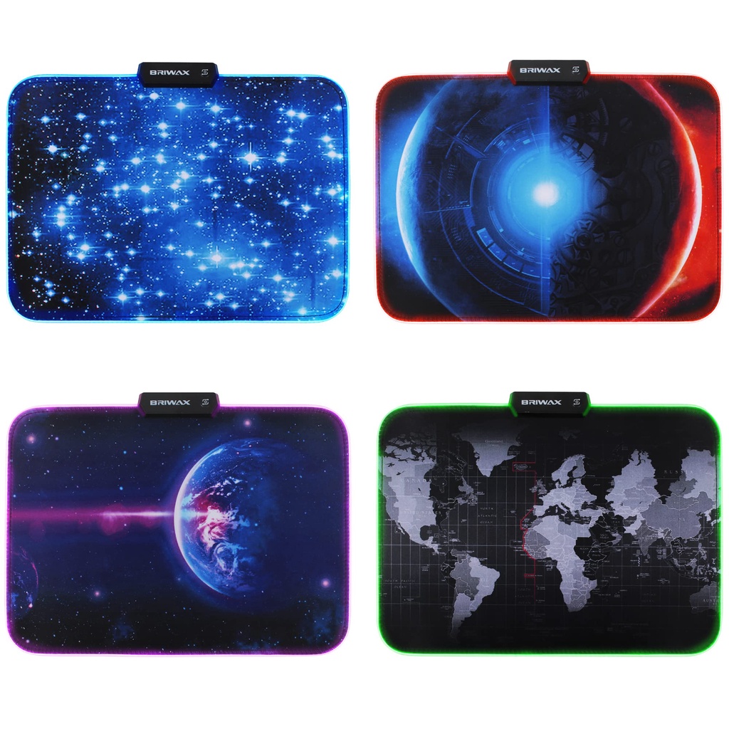Mouse Pad Gamer Personalizado Led Rgb 35x25 cm Speed Micro Liso Fibra ...