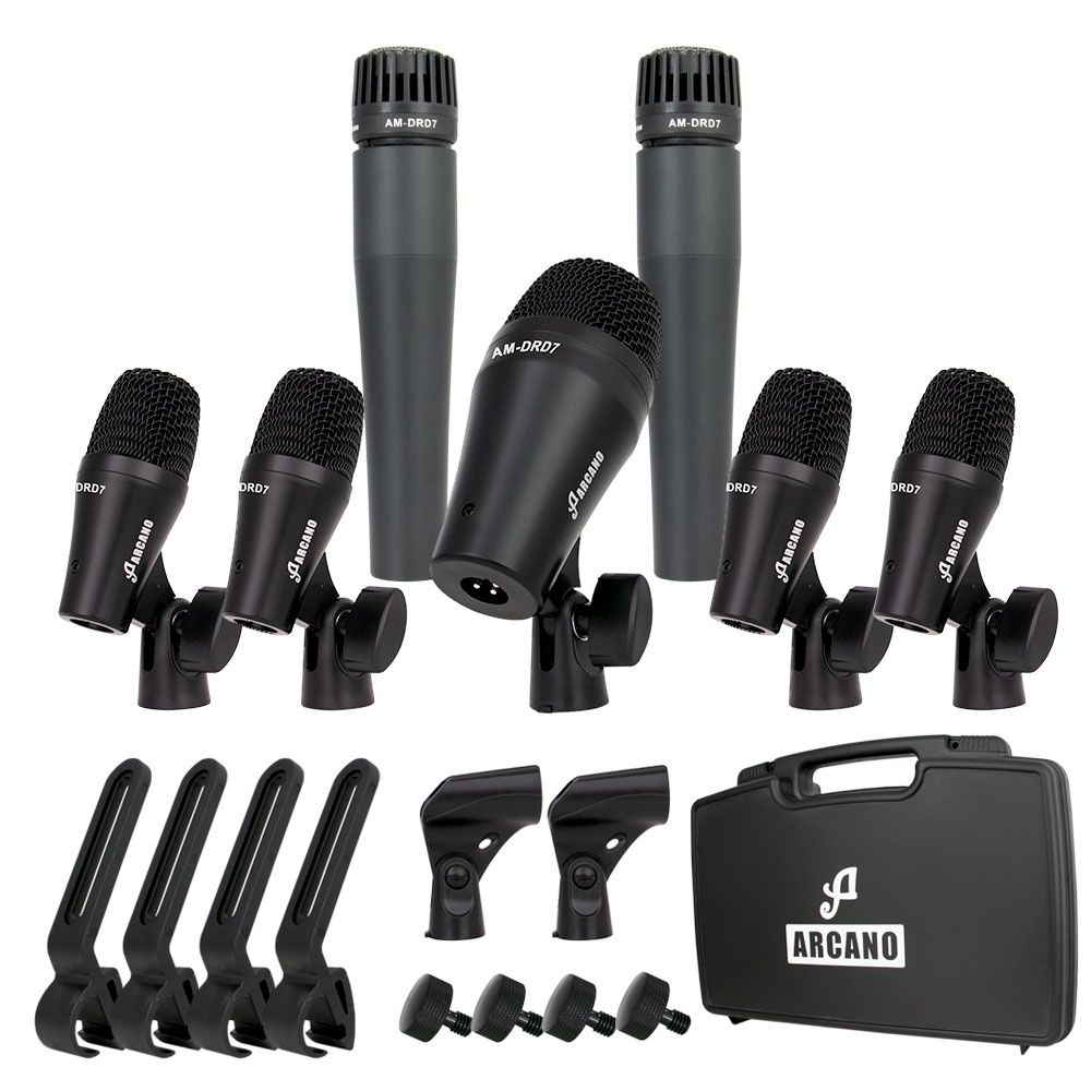 Kit de microfones dinâmicos para bateria Arcano AM-DRD7 | Shopee Brasil
