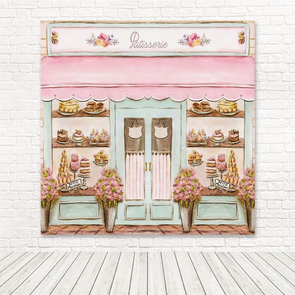 Painel Retangular Tecido Sublimado 3D Confeitaria 2,00x1,50 WRT-4632 ... Painel Retangular Tecido Sublimado 3D Confeitaria 2,00x1,50 WRT-4632 ...