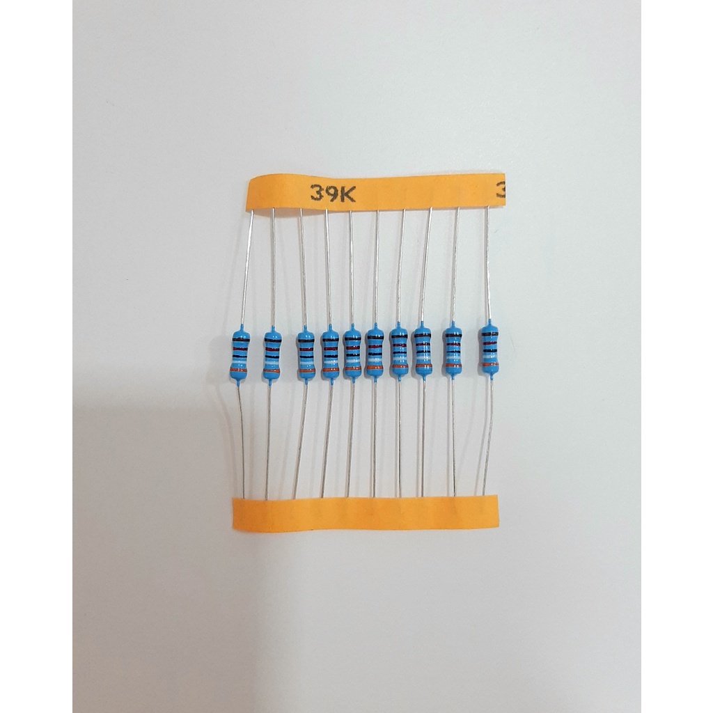 Kit 10 Resistor Precisão 39K 1% 1/2W | Shopee Brasil