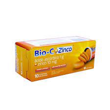 Vitamina C + Zinco 1g Bio C 10 Comprimidos efervescentes imunidade Bio ...