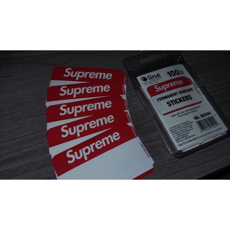 Adesivo Supreme Name Badge | Shopee Brasil