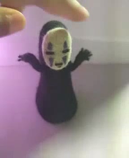 Amigurumi No Face / Sem Rosto Ghibli Chihiro boneco de feltro decoração ...