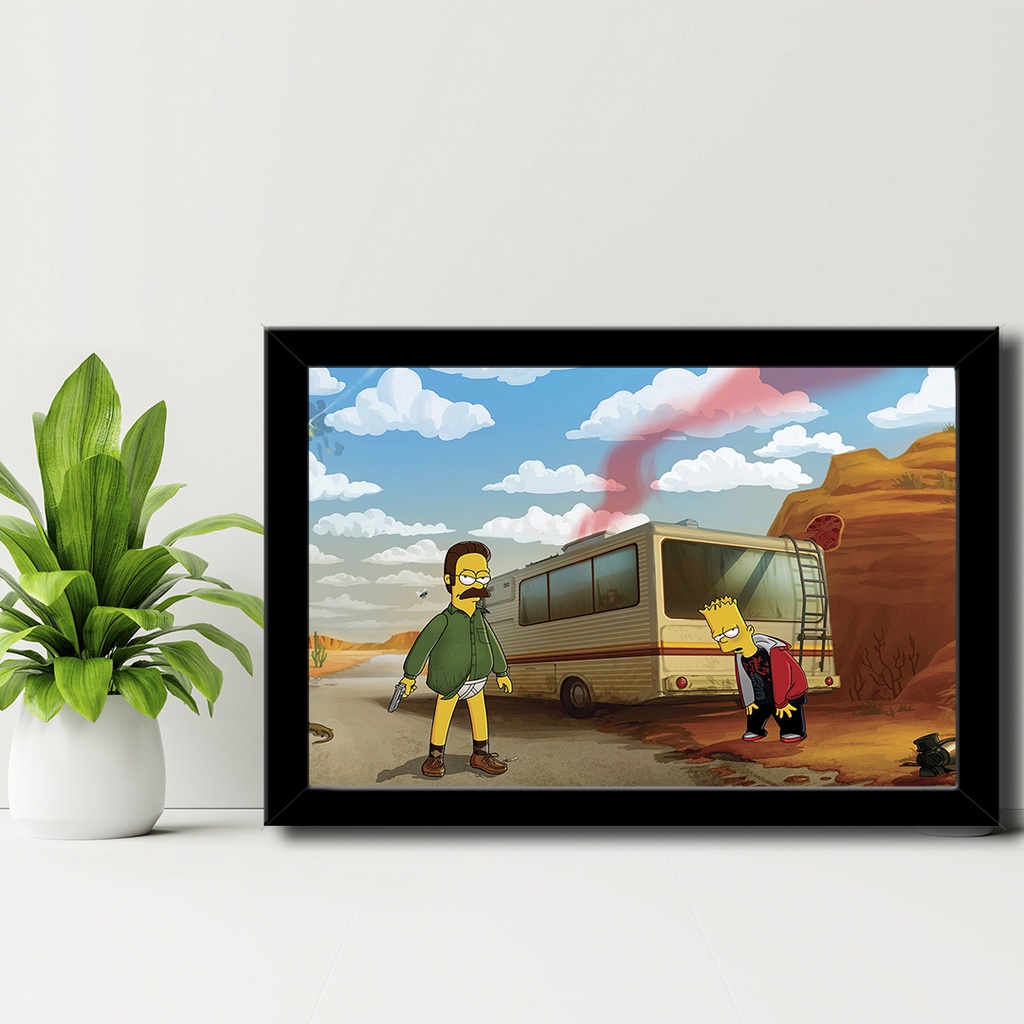 Quadro Breaking Bad Os Simpsons 33x23cm | Shopee Brasil