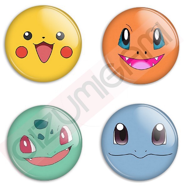 Bottons - Buttons - Botons - Pokemon Diversos - Tam: 4,5cm | Shopee Brasil