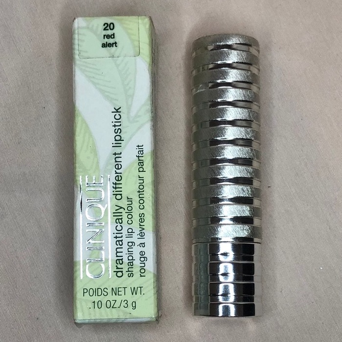 Batom Clinique ORIGINAL 20 Red Alert Dramatically Different Lipstick ...