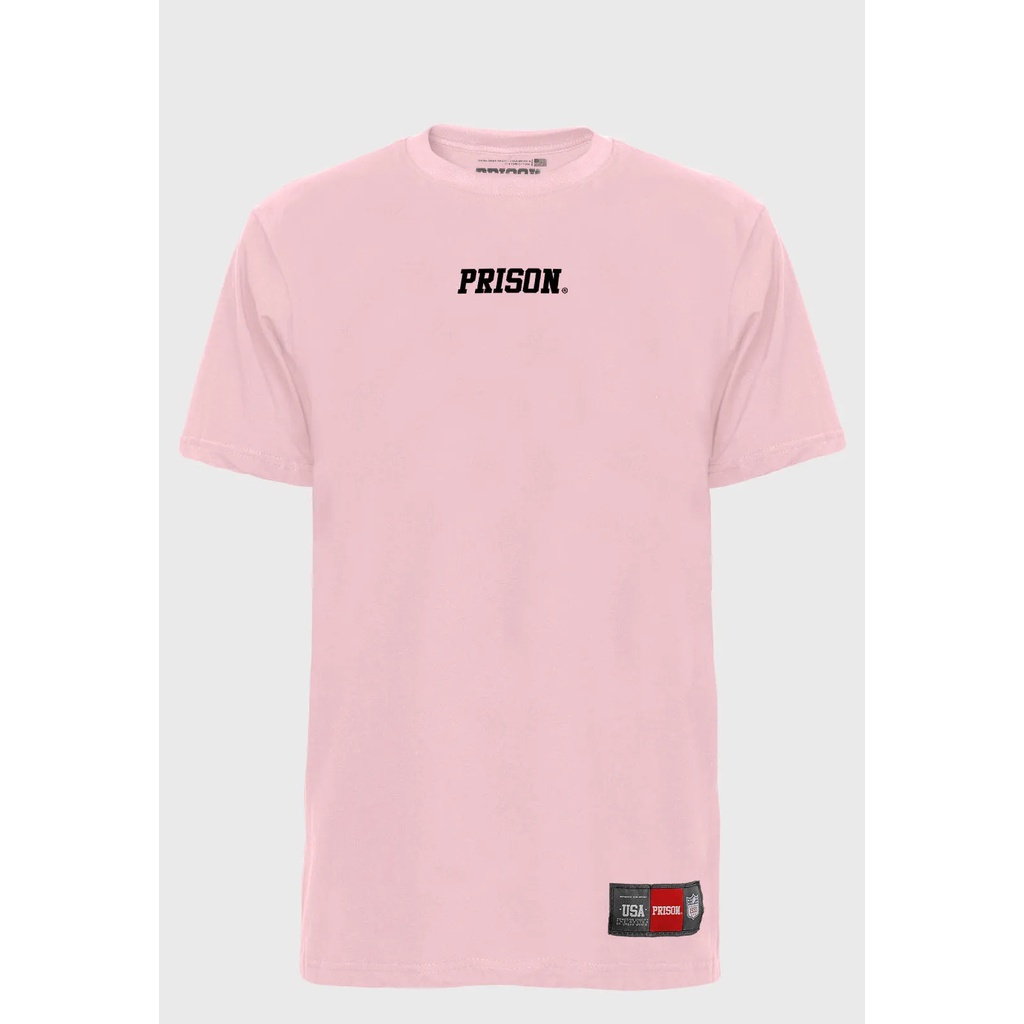 Camiseta Streetwear Pink Prison Logo | Shopee Brasil