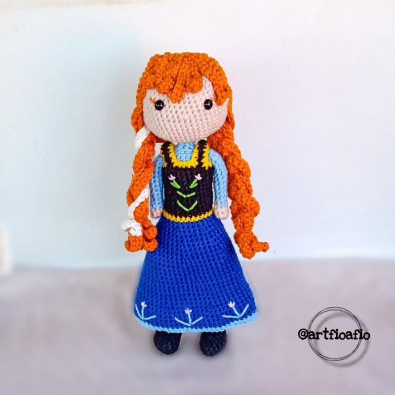 Ana frozen amigurumi | Shopee Brasil