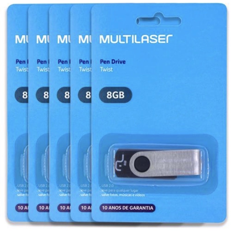 Pen driver 8gb Multilaser Twist PD587 Original | Shopee Brasil