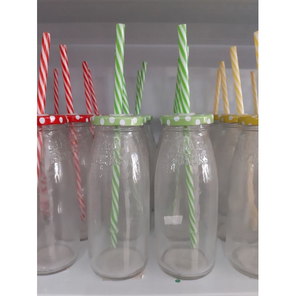 Kit 5 Garrafinha / garrafa leiteira de vidro para lembrancinha de festa ... Kit 5 Garrafinha / garrafa leiteira de vidro para lembrancinha de festa ...