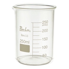 Copo Becker de Vidro Forma Baixa Bequer-250ml | Shopee Brasil