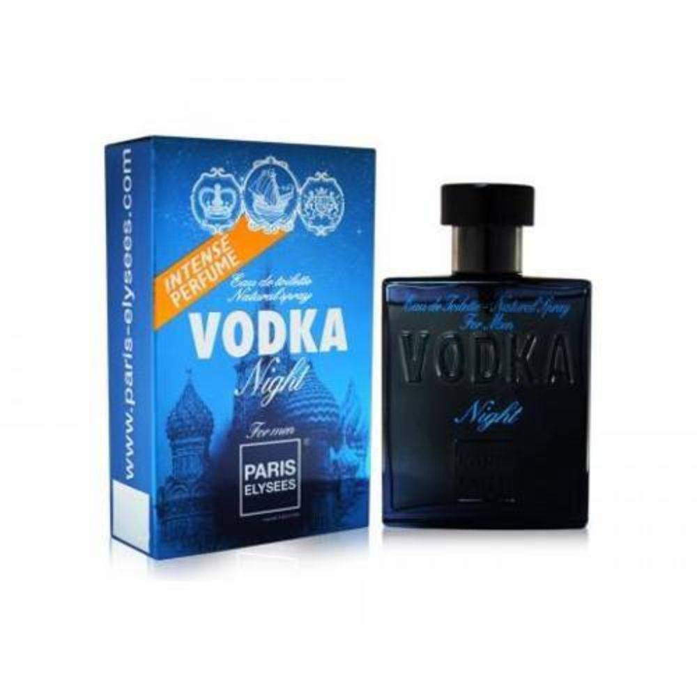 Perfume vodka night edt paris elysees - masculino 100ml | Shopee Brasil