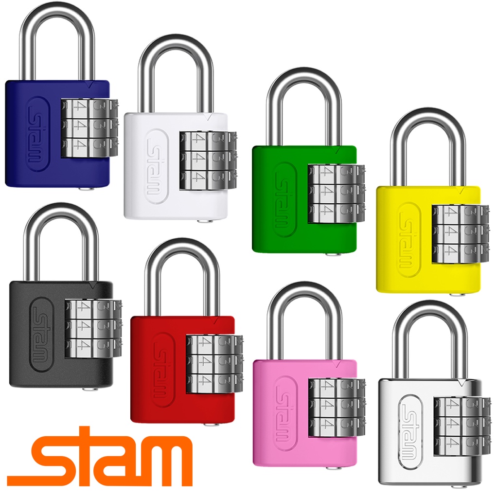 Cadeado Colorido Com Segredo Senha Armário Stam 25mm Zamac | Shopee Brasil