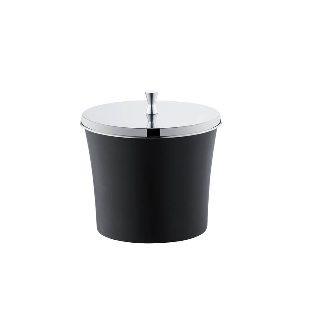 Lixeira 3 Litros Forma Inox Preta Branca Tampa Aço Inox Forma Cesto de ...