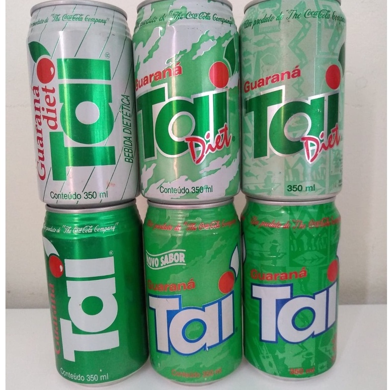 Latas de refrigerante Taí - Coleção - preço unitário | Shopee Brasil